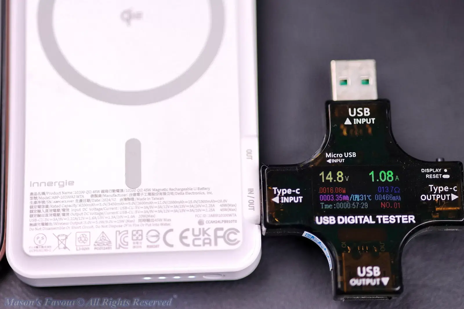 Innergie Qi2 10200 mAh 磁吸行動電源 - 雙USB-C輸出，無線有線皆可充電，45W極速快充電力滿載！ - 每森一頭樂 ...